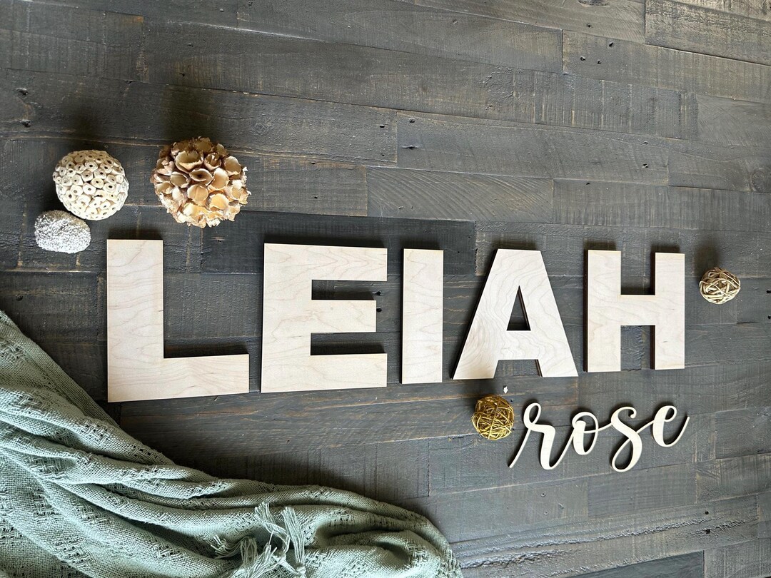 Name Sign for Nursery, Wooden Letters, Kids Room Decor, Name Sign ...