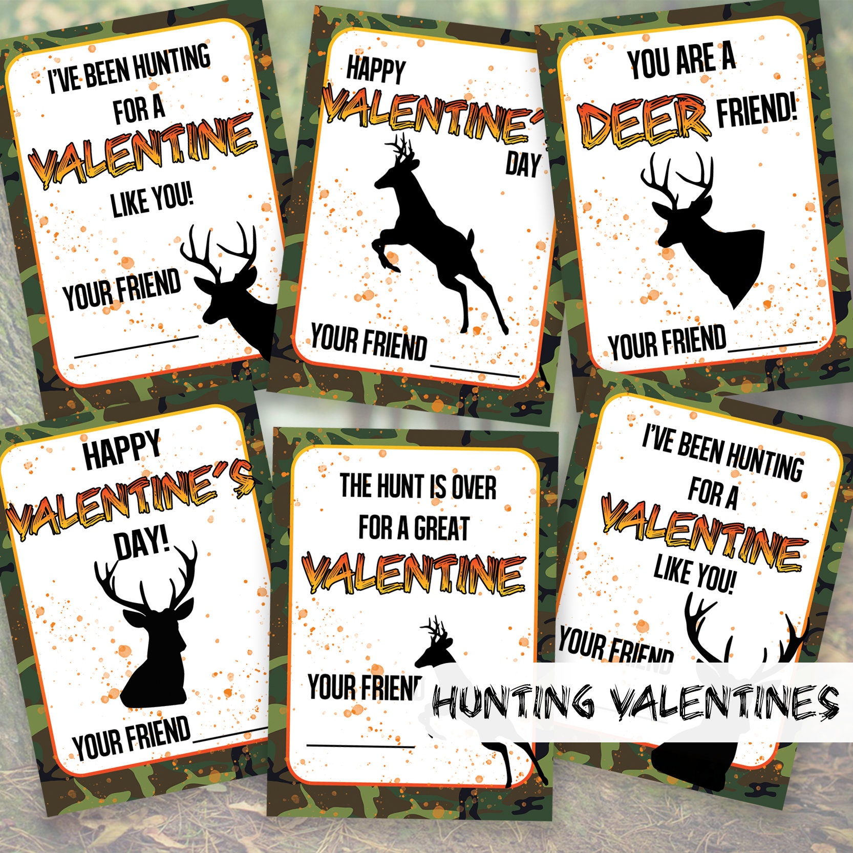 Hunting Valentines - Etsy