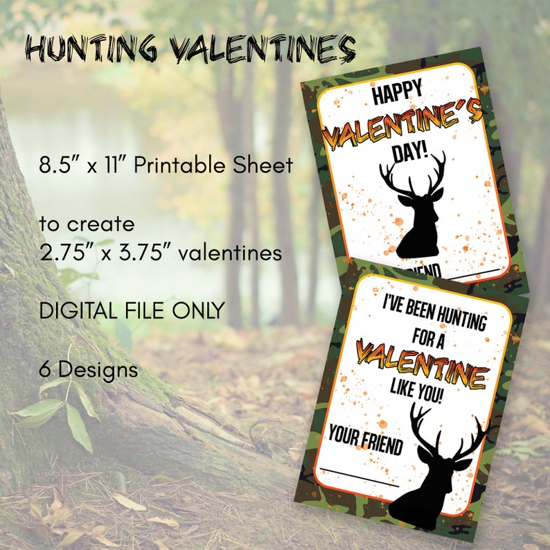 Hunting Valentines - Etsy