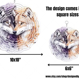 Wolf Wind Spinner, Digital Download, Two Wolves Wind Spinner ...