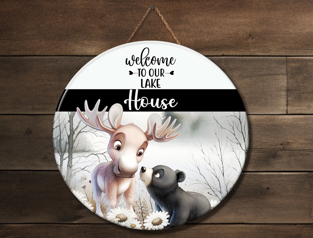 Welcome Sublimation Wreath Design 12 Inch Round Design PNG Welcome Door ...