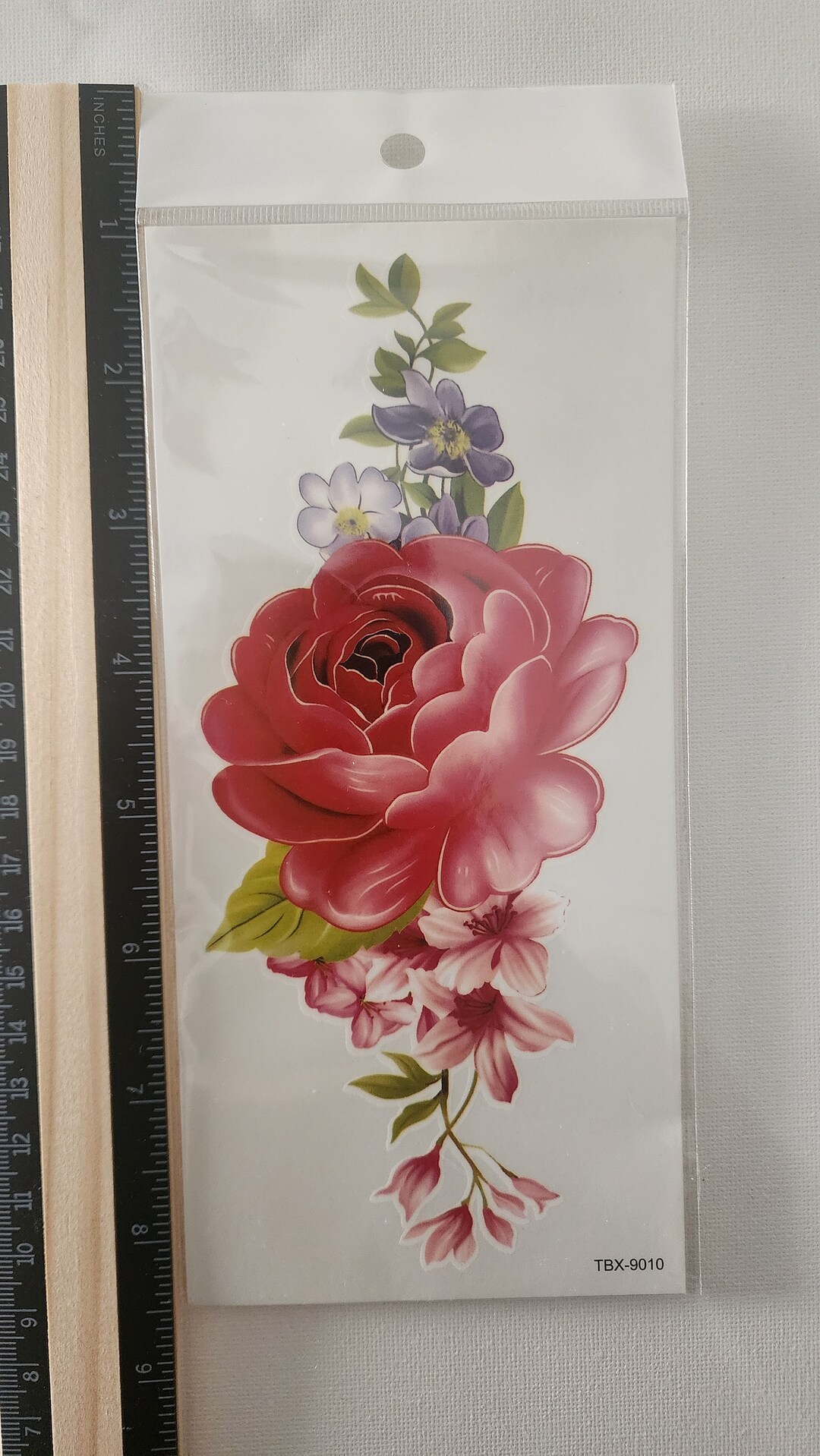 Pink Rose Temporary Tattoo 1 Pcs - Etsy