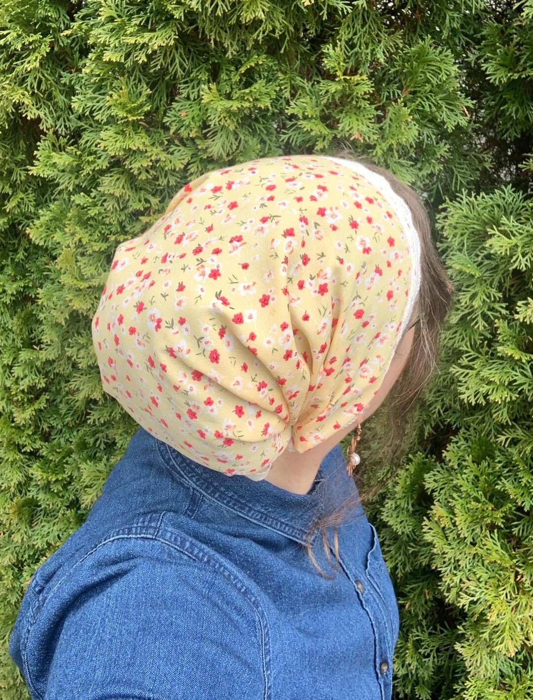 Spring & Summer Chiffon Full Coverage Snoods With Lace, Headcovering ...