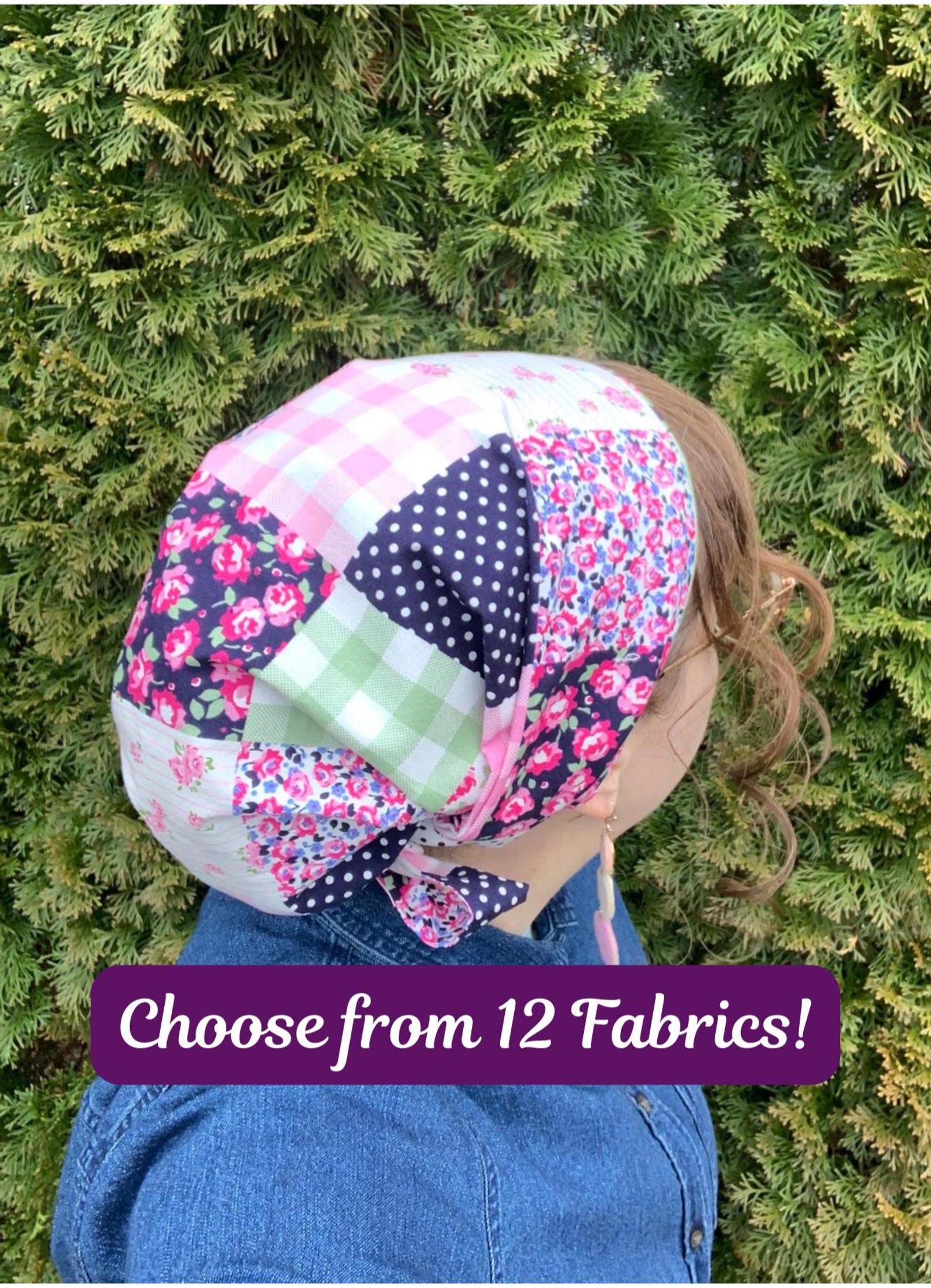 Gingham / Plaid / Boho / Patchwork Cotton Headcoverings: Full Coverage ...