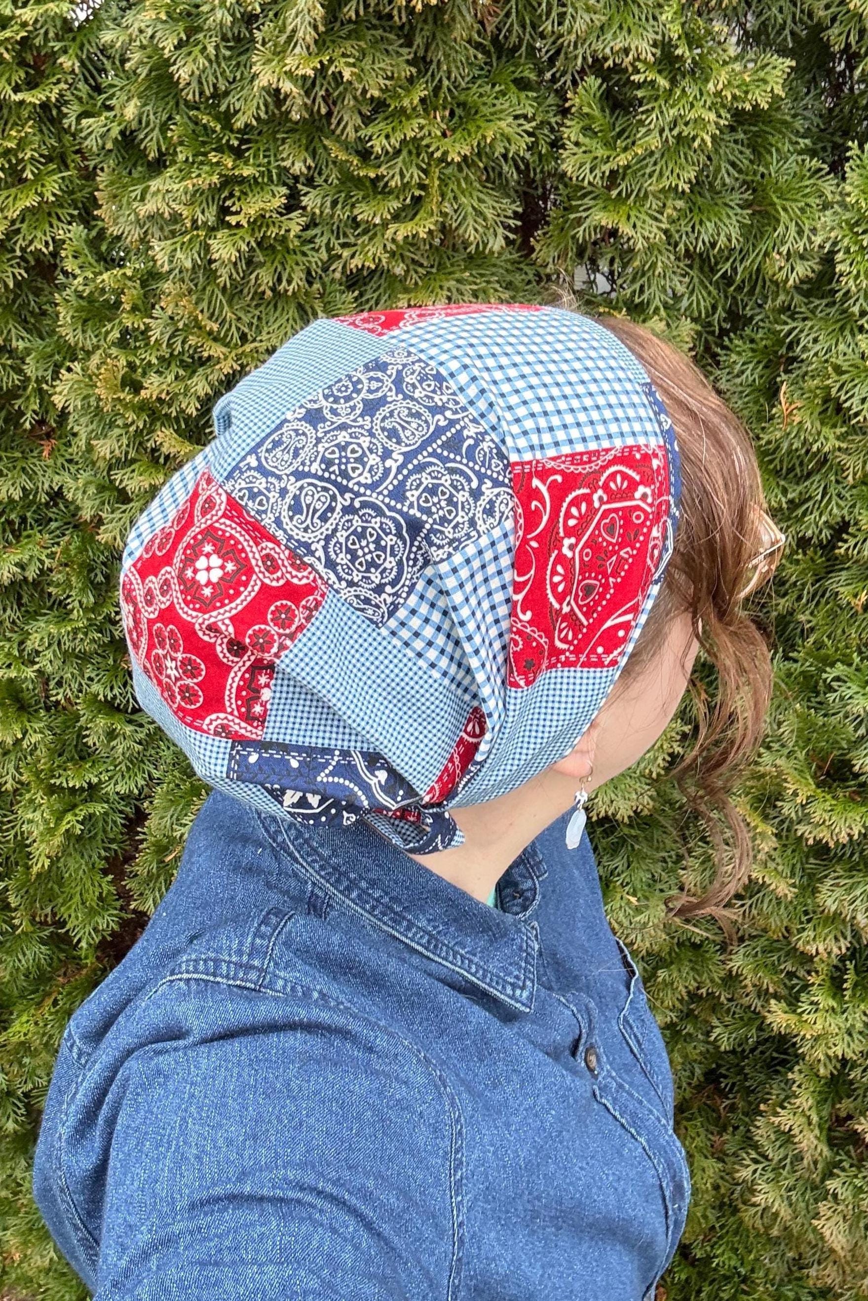 Gingham / Plaid / Boho / Patchwork Cotton Headcoverings: Full Coverage ...