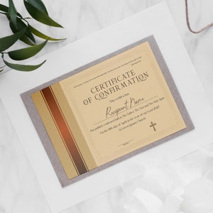 Editable Confirmation Certificate Template, Printable Certificate of ...