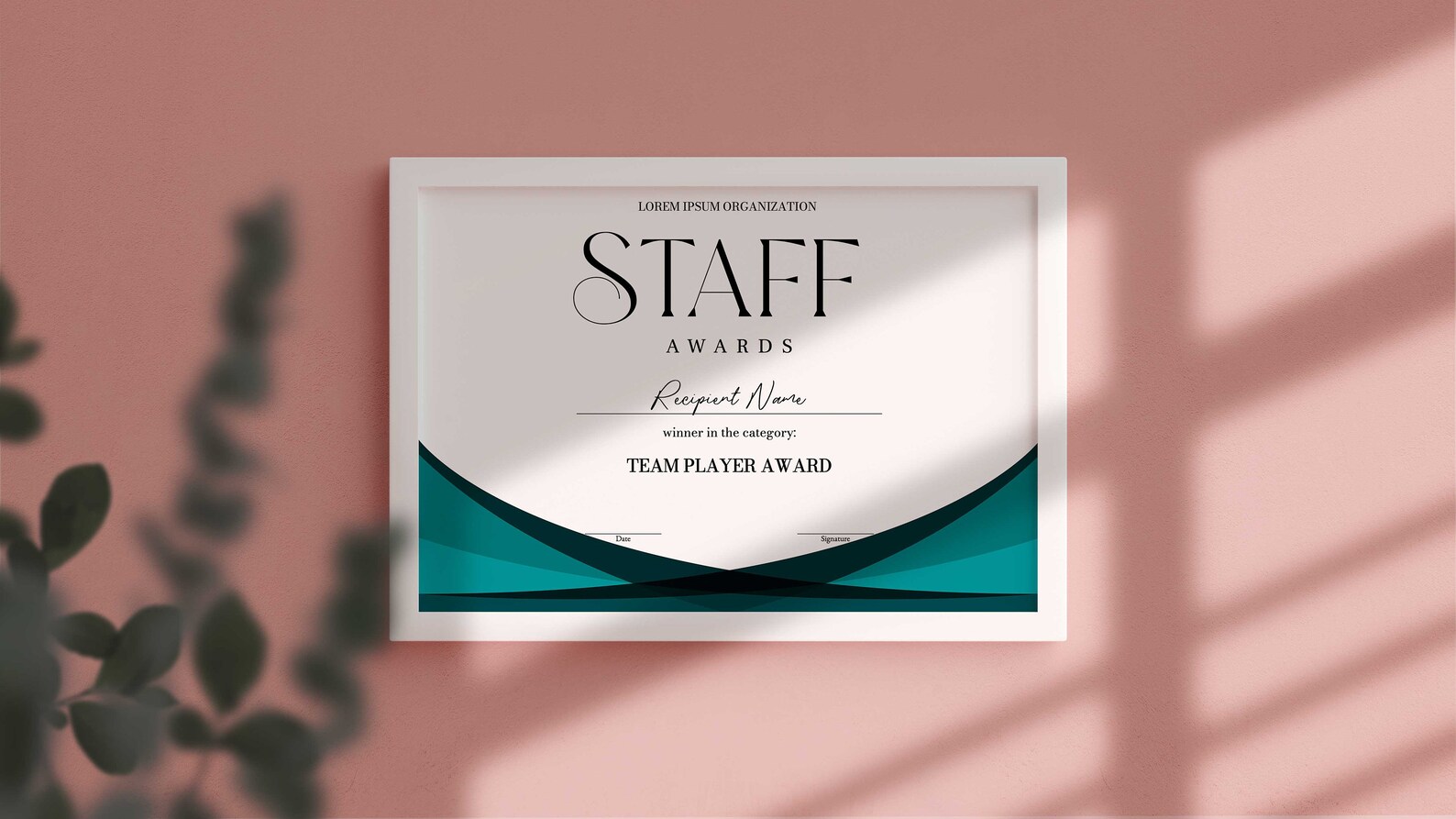Best Staff Awards, Team Player Award Certificate, EDITABLE Best ...