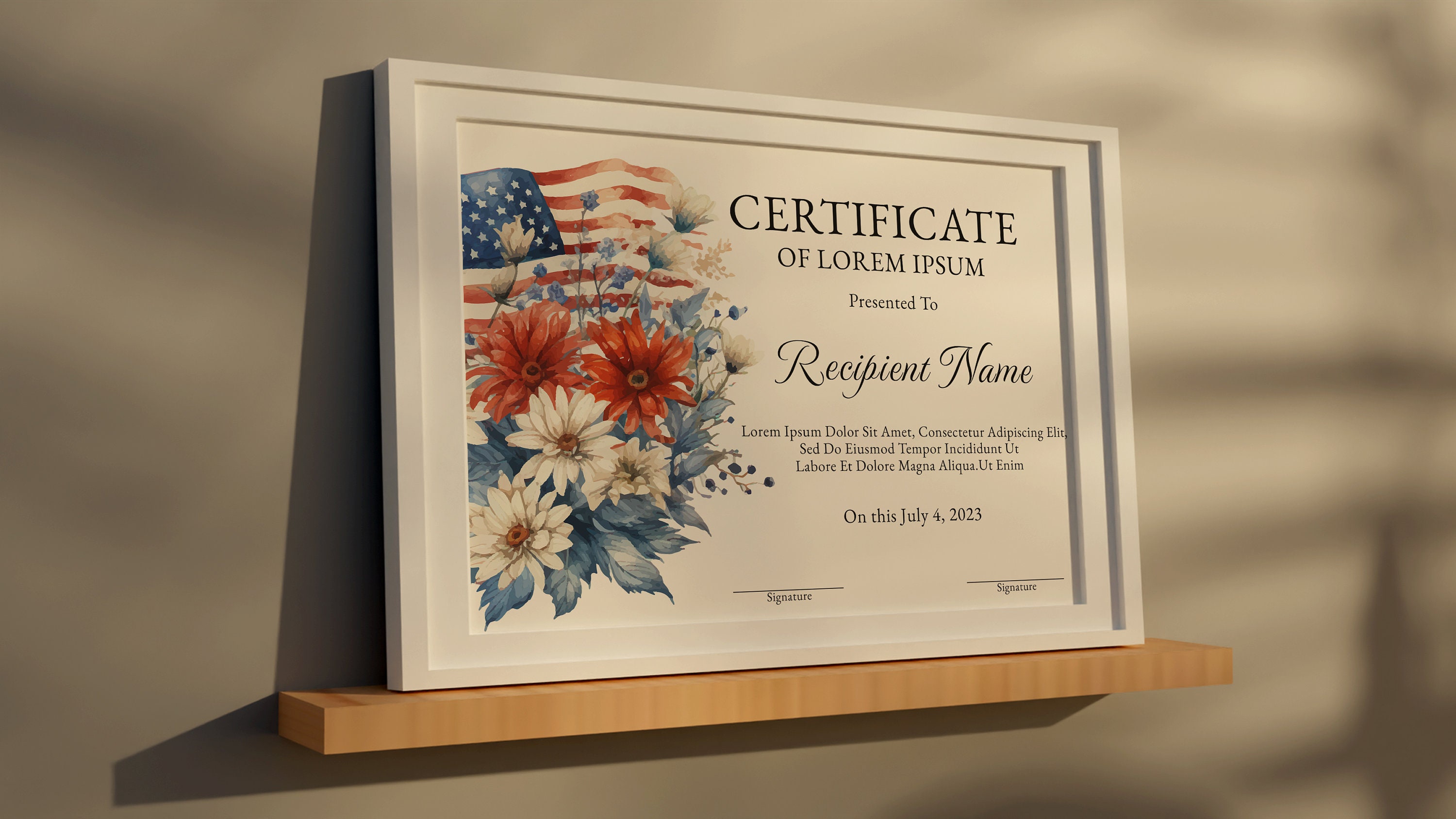Veteran's Certificate of Appreciation Template, Editable Certificate ...