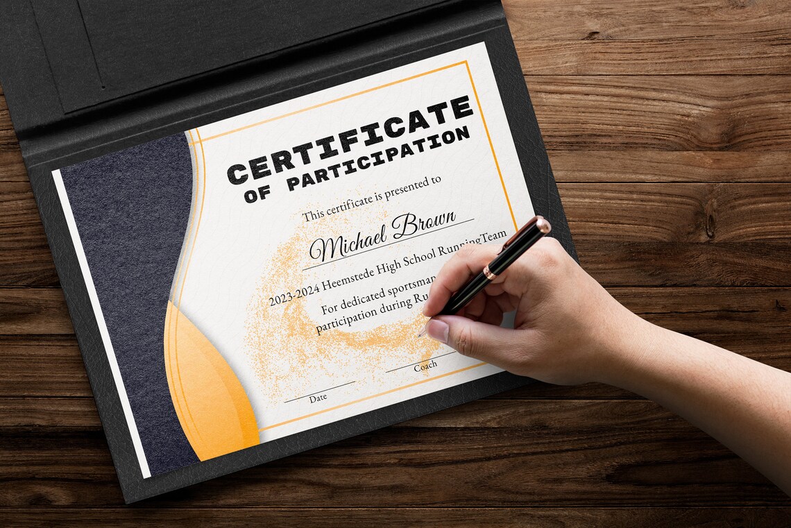 EDITABLE Cross Country Award Certificates, INSTANT DOWNLOAD, Track ...