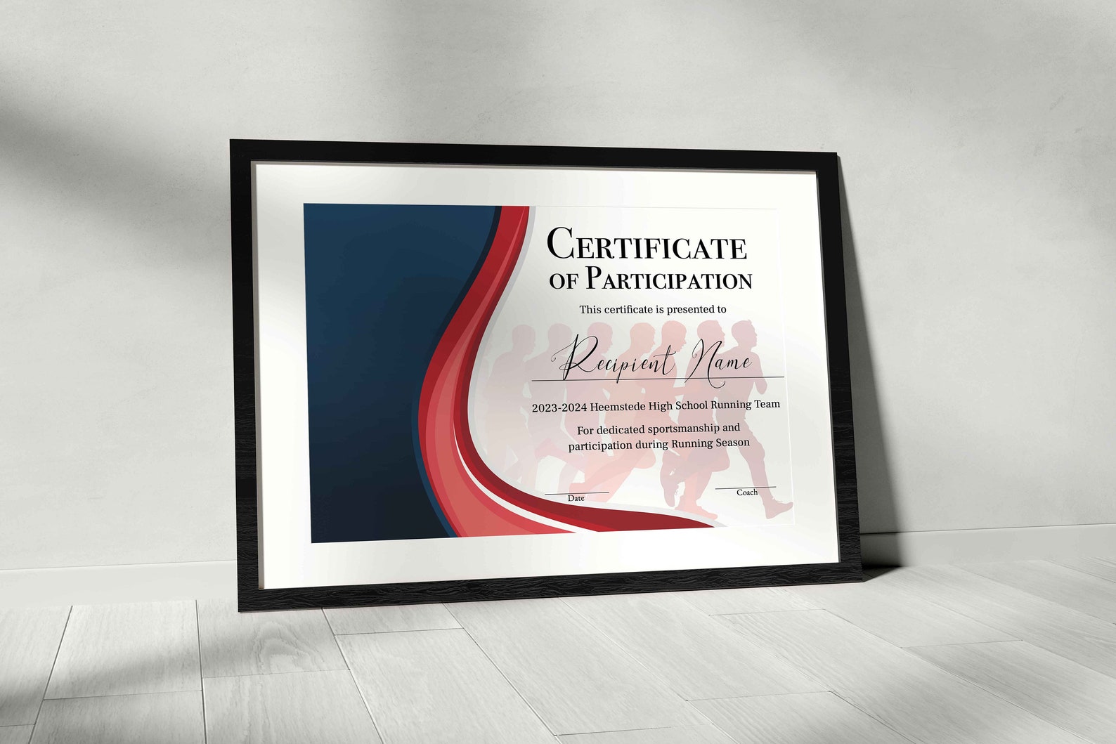 Editable Running Certificate Award Template, Sports Certificate ...