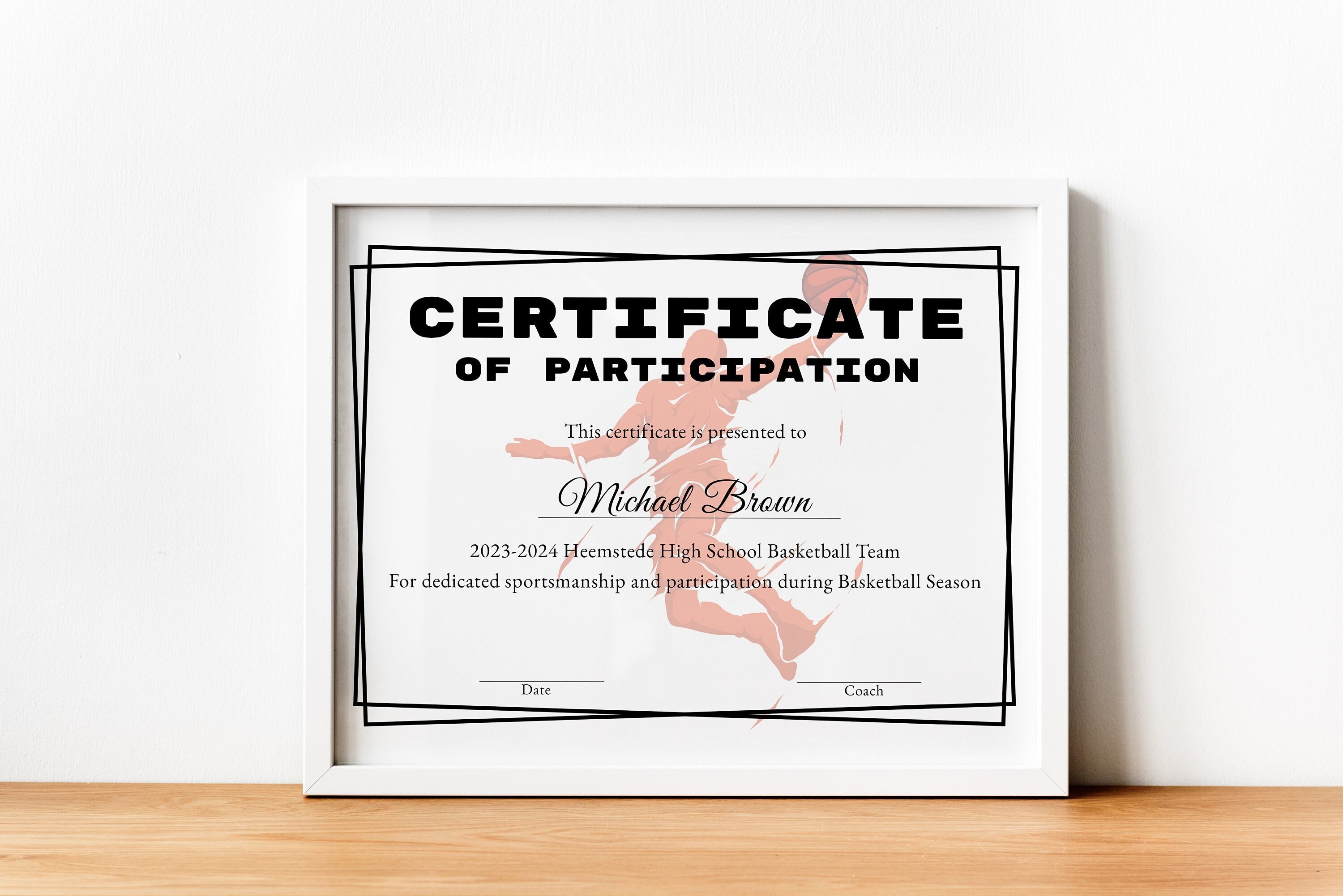 Editable Basketball Award Certificates, Award Ceremony Certificates ...