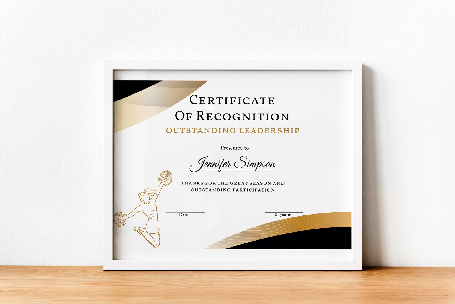 Editable Cheerleading Certificate, Cheer Squad Awards, Printable Team ...