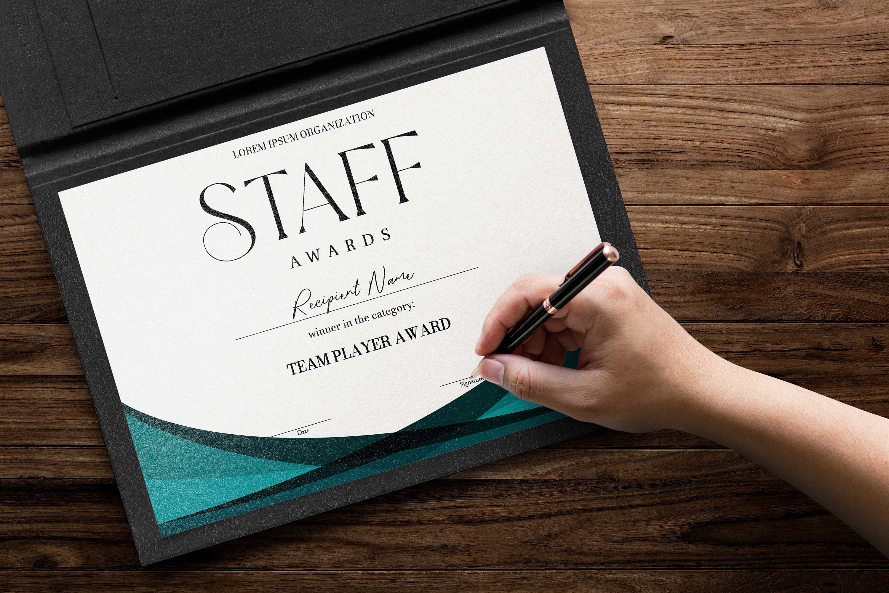 Best Staff Awards, Team Player Award Certificate, EDITABLE Best ...