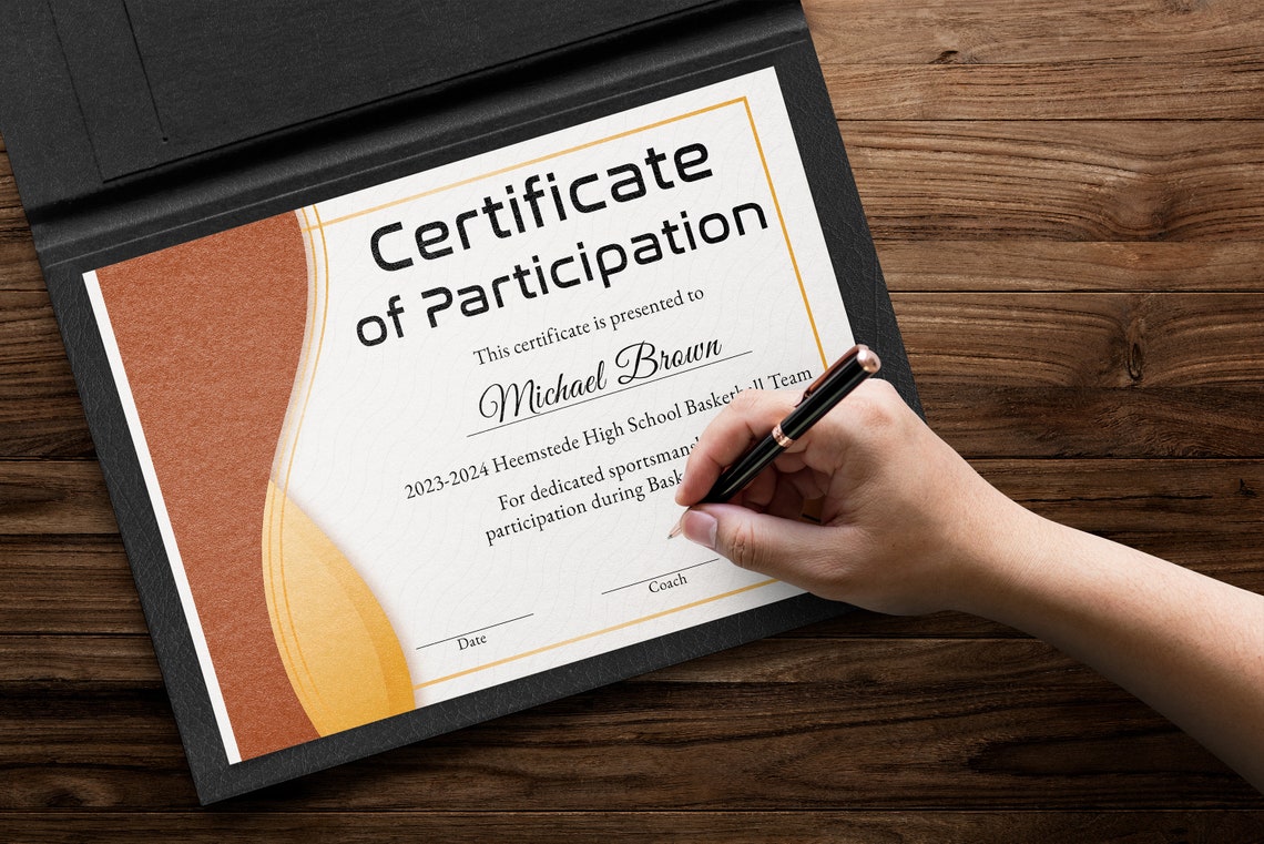 End of Season Basketball Awards, Editable Certificatetemplate, Team ...