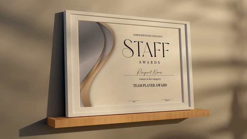 Best Staff Awards, Funniest Staff Member, Team Player Award EDITABLE ...