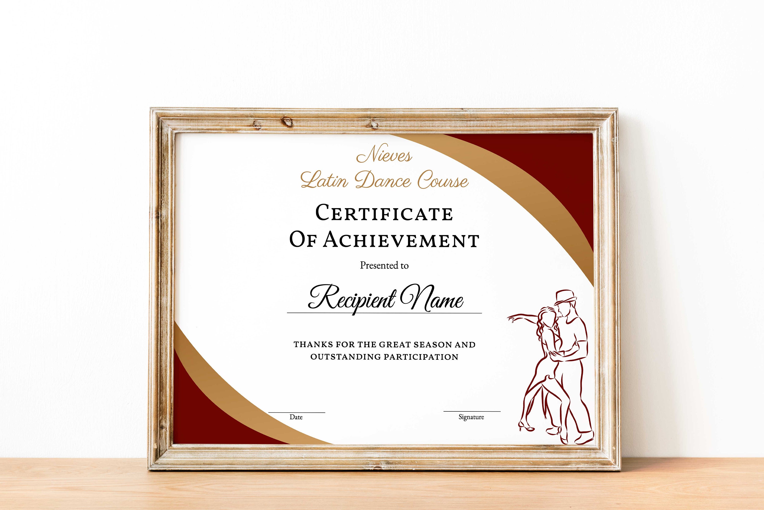 Dance Award Certificate, Dance Team Certificates, Certificate ...