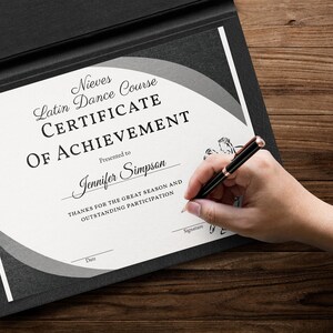 EDITABLE Dancer Certificate, Dancing Award, Dancer Printable ...