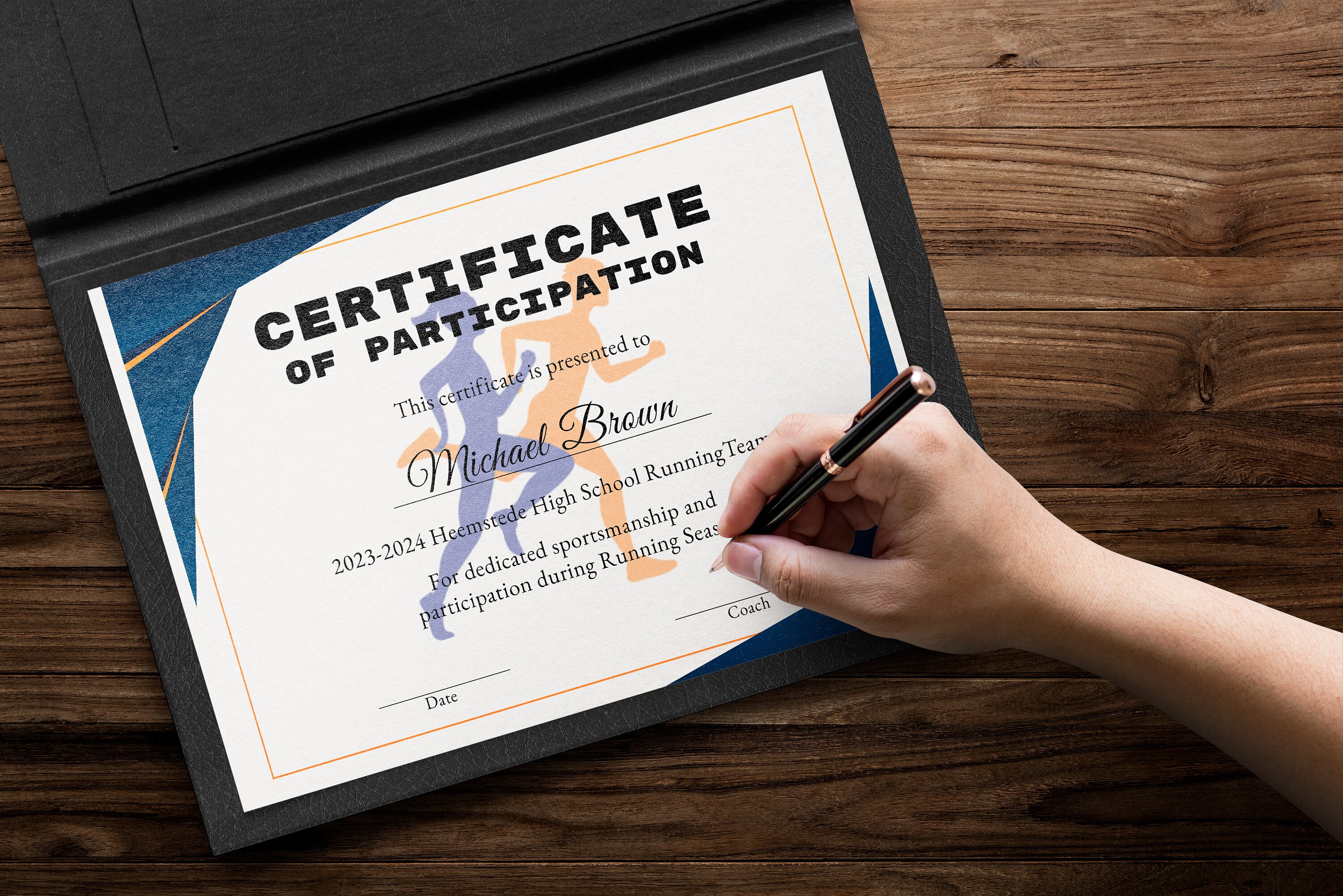 Editable Running Certificate Award Template, Sports Certificate ...