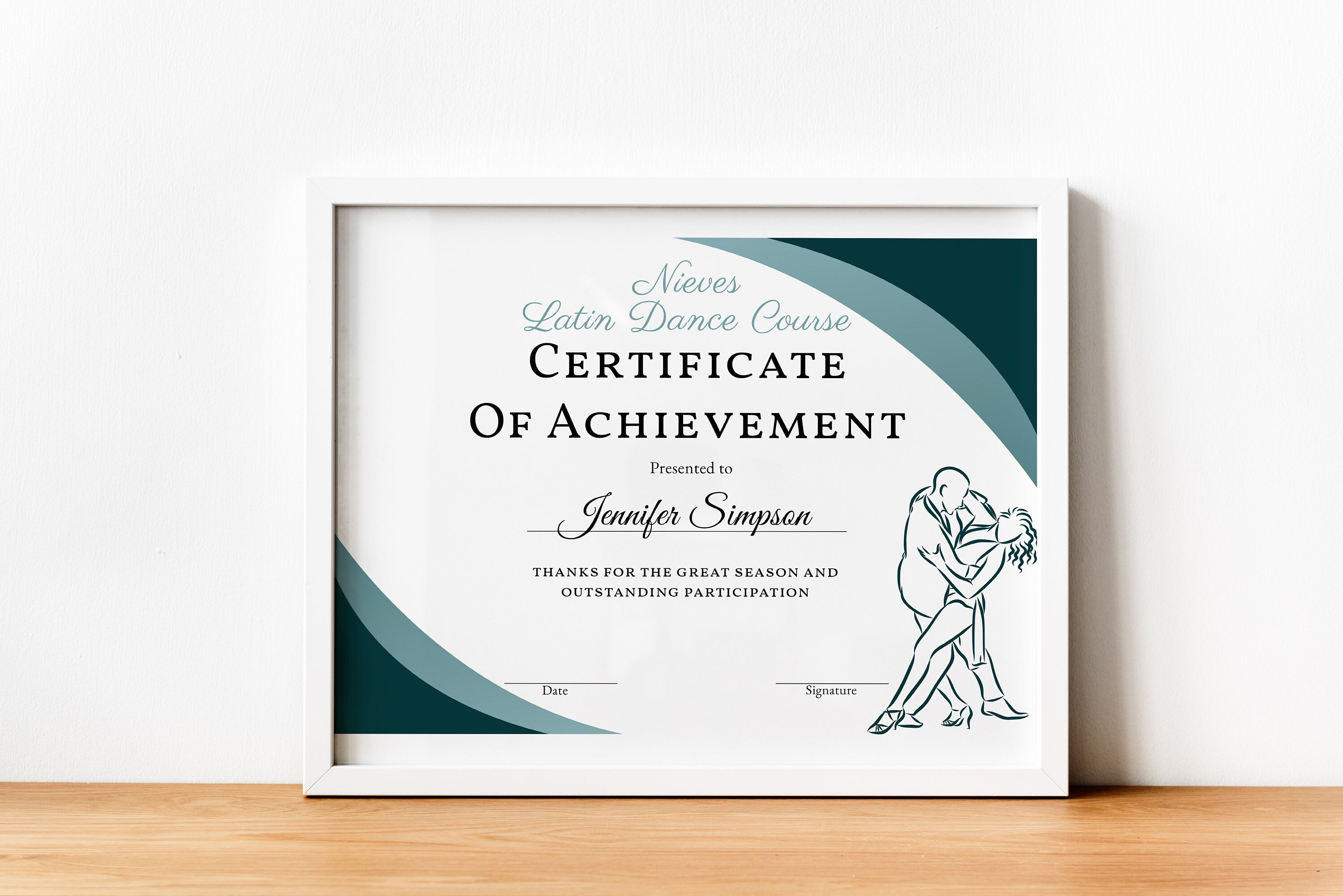 EDITABLE Dancer Certificate INSTANT DOWNLOAD, Dancing Award, Dancer ...
