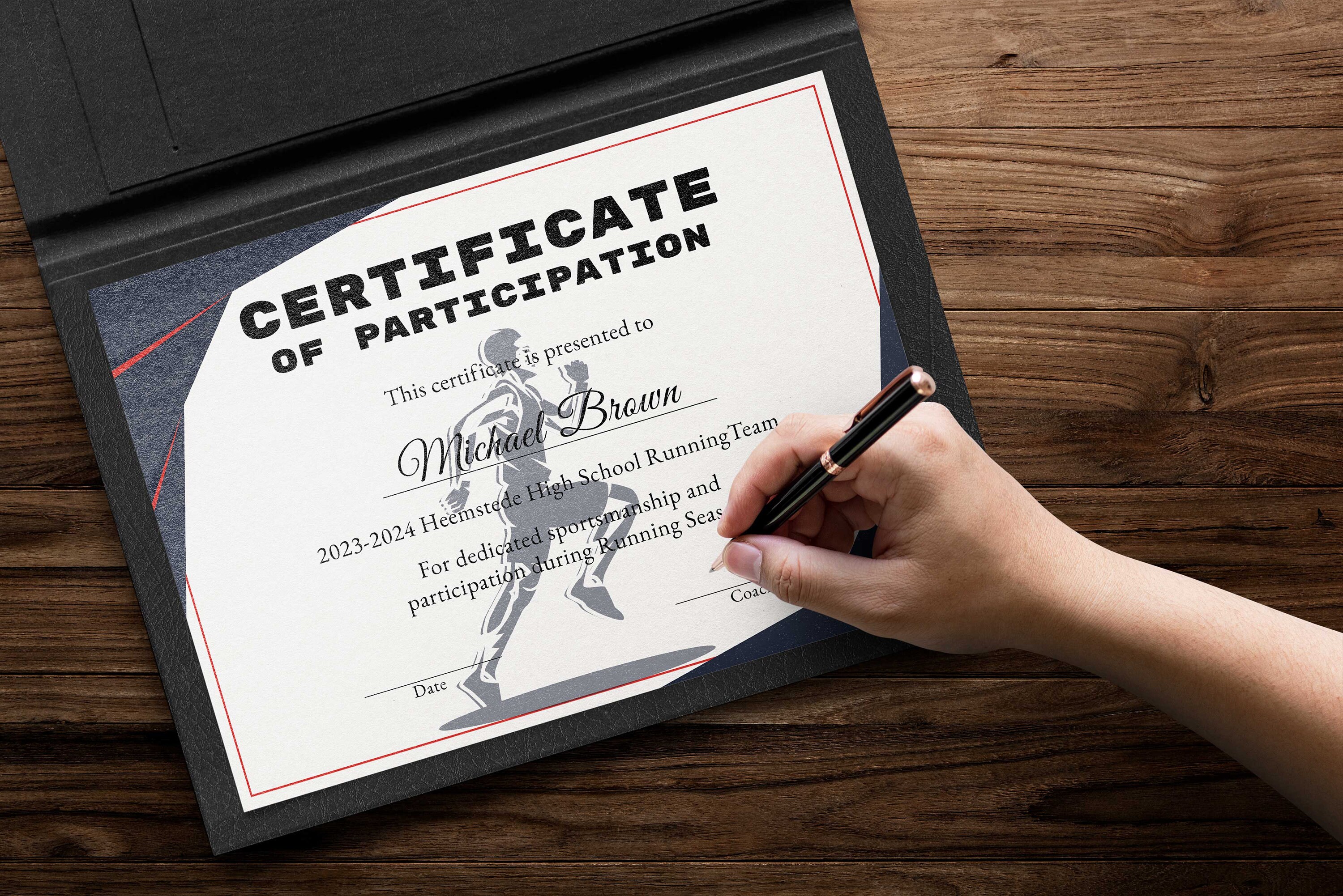 Editable Running Certificate Award Template, Sports Certificate ...