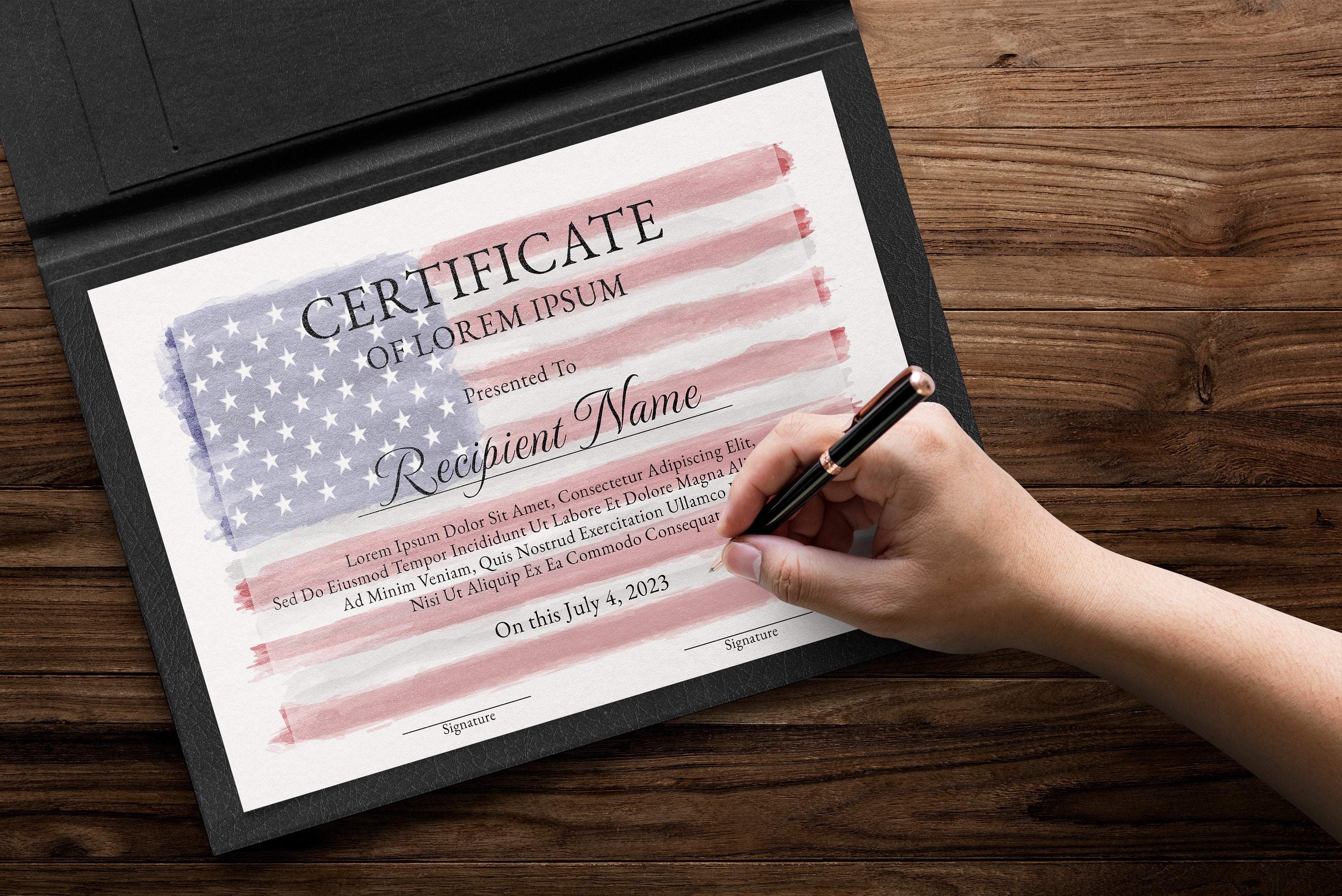 Independence Day Certificate, American Appreciation Certificate ...