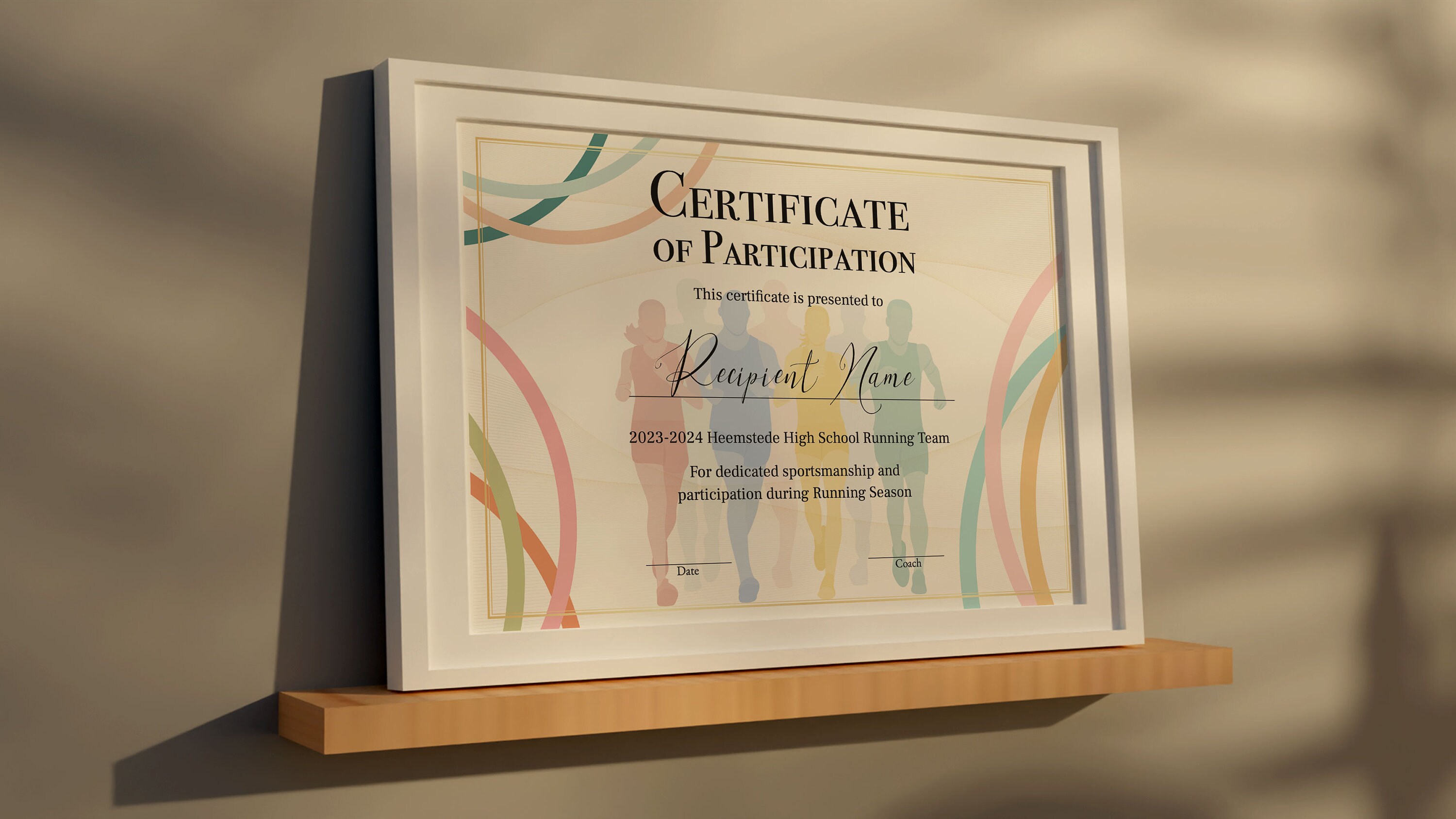 Editable Running Certificate Award Template, Sports Certificate ...