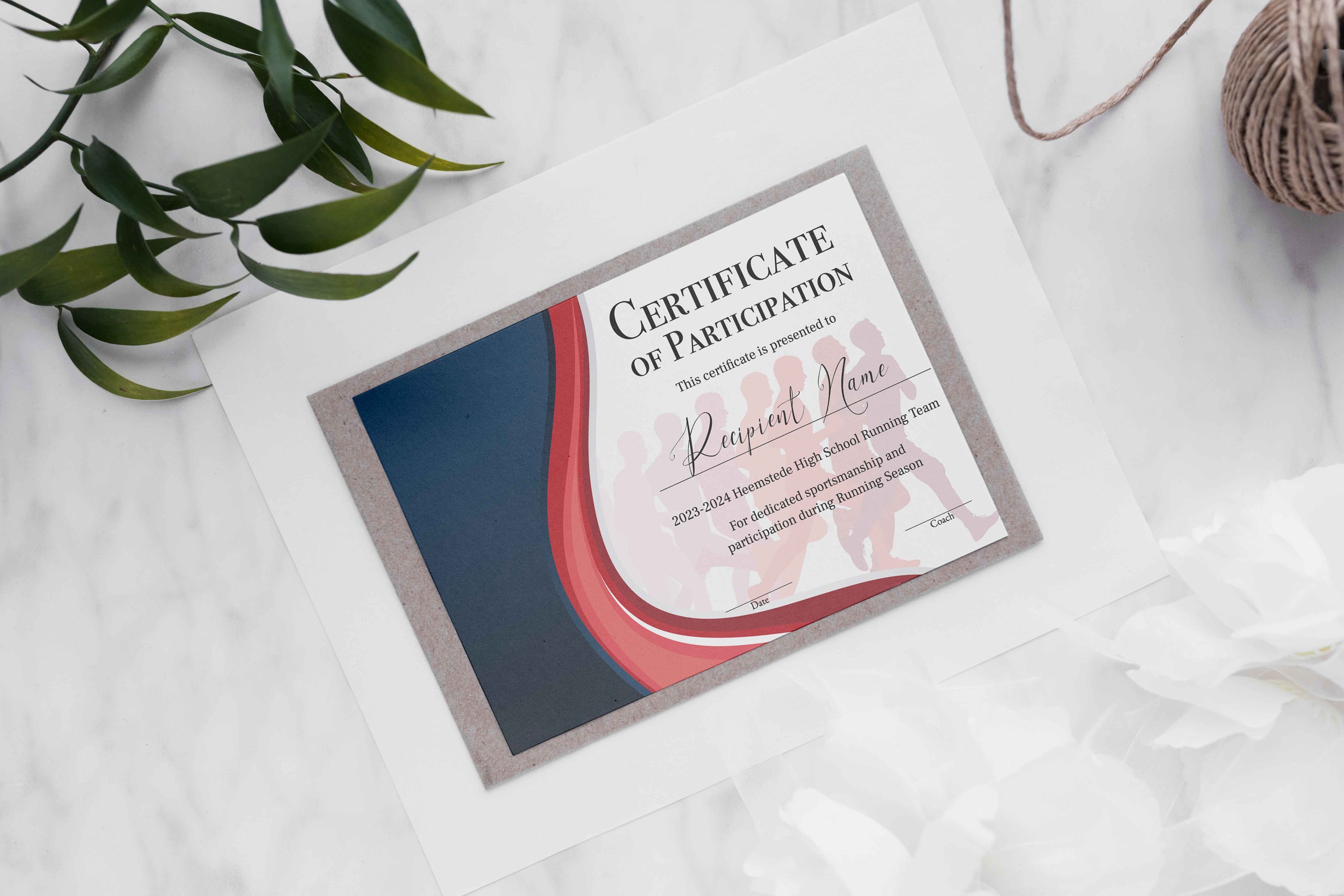 Editable Running Certificate Award Template, Sports Certificate ...