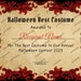 Editable Gothic Halloween Best Costume Certificate Template, Printable ...