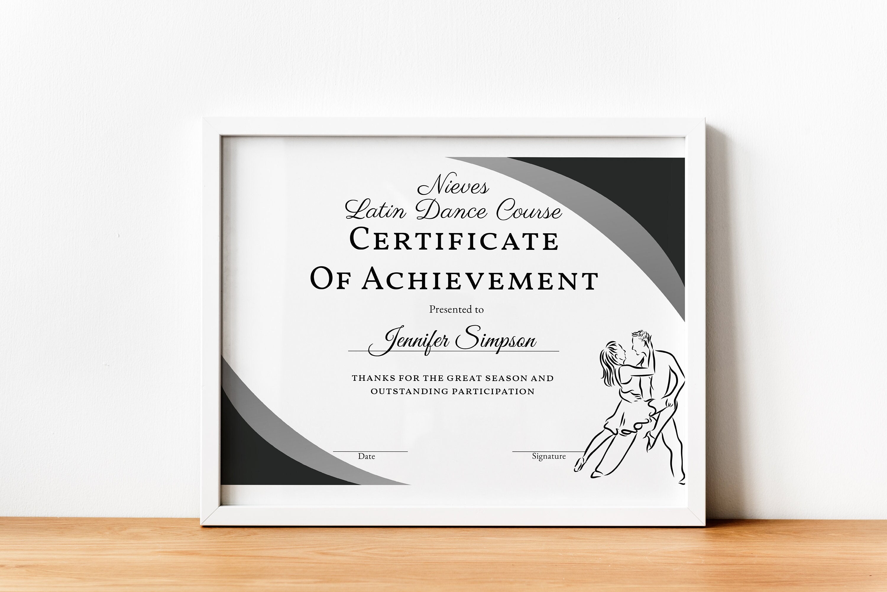 EDITABLE Dancer Certificate, Dancing Award, Dancer Printable ...