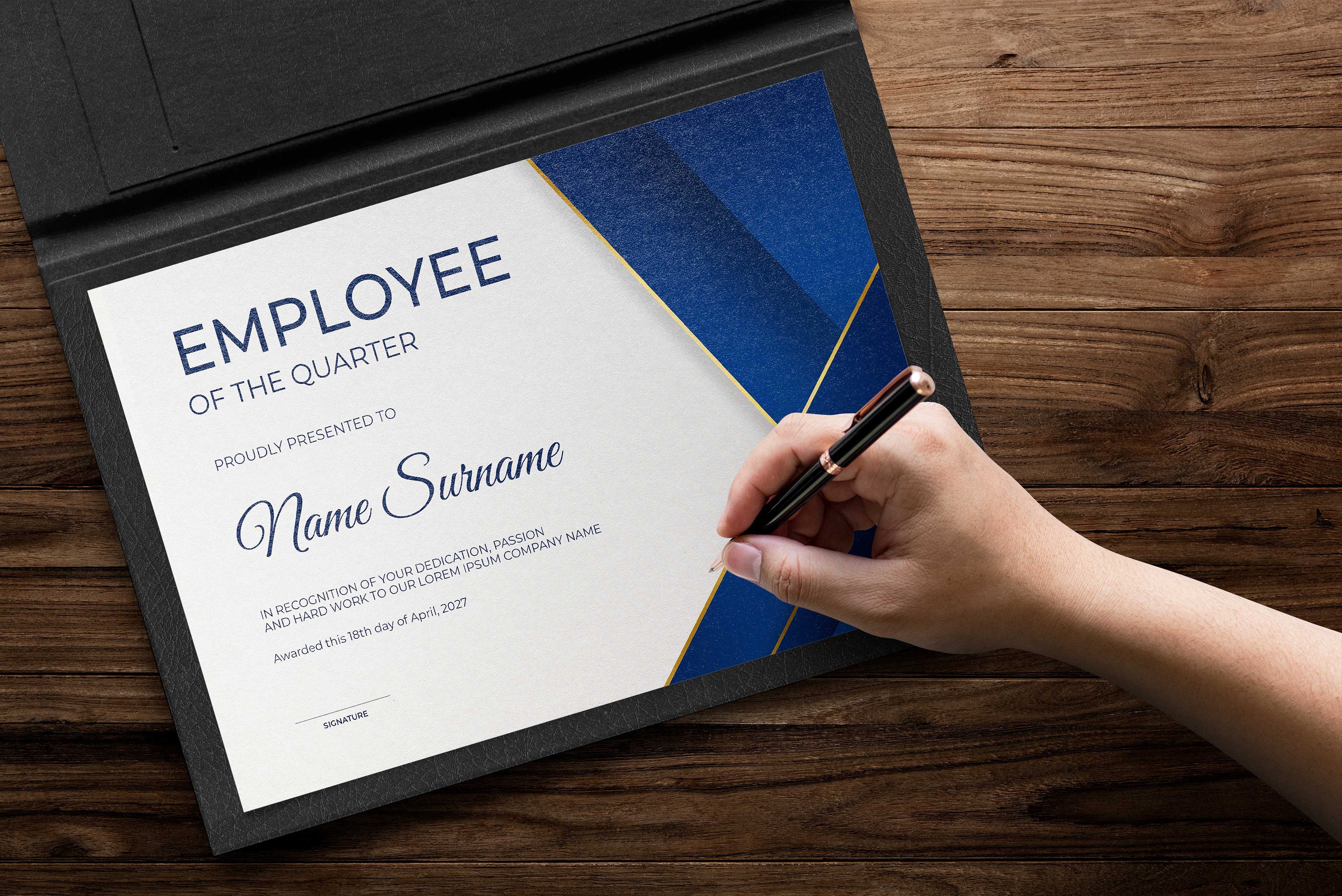 Editable Employee of the Quarter Certificate Template, Minimalist ...