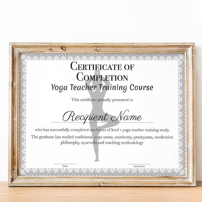 Yoga Instructor Frame - Etsy
