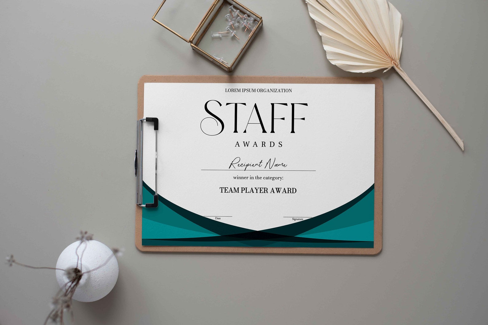 Best Staff Awards, Team Player Award Certificate, EDITABLE Best ...