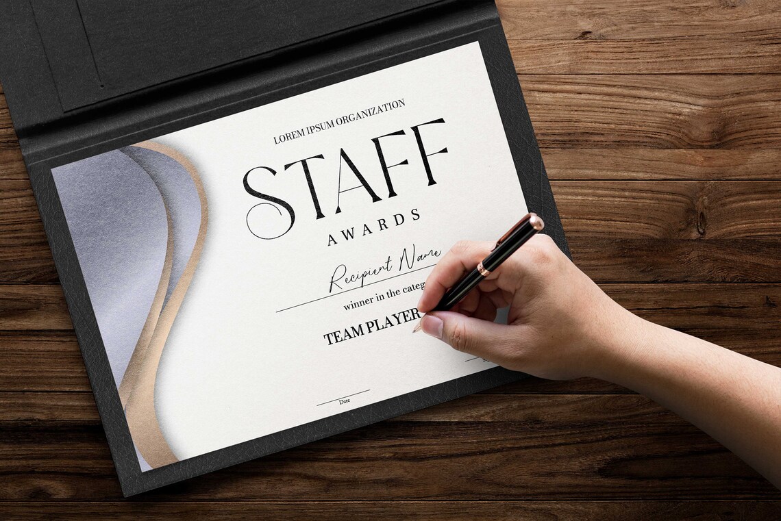 Best Staff Awards, Funniest Staff Member, Team Player Award EDITABLE ...