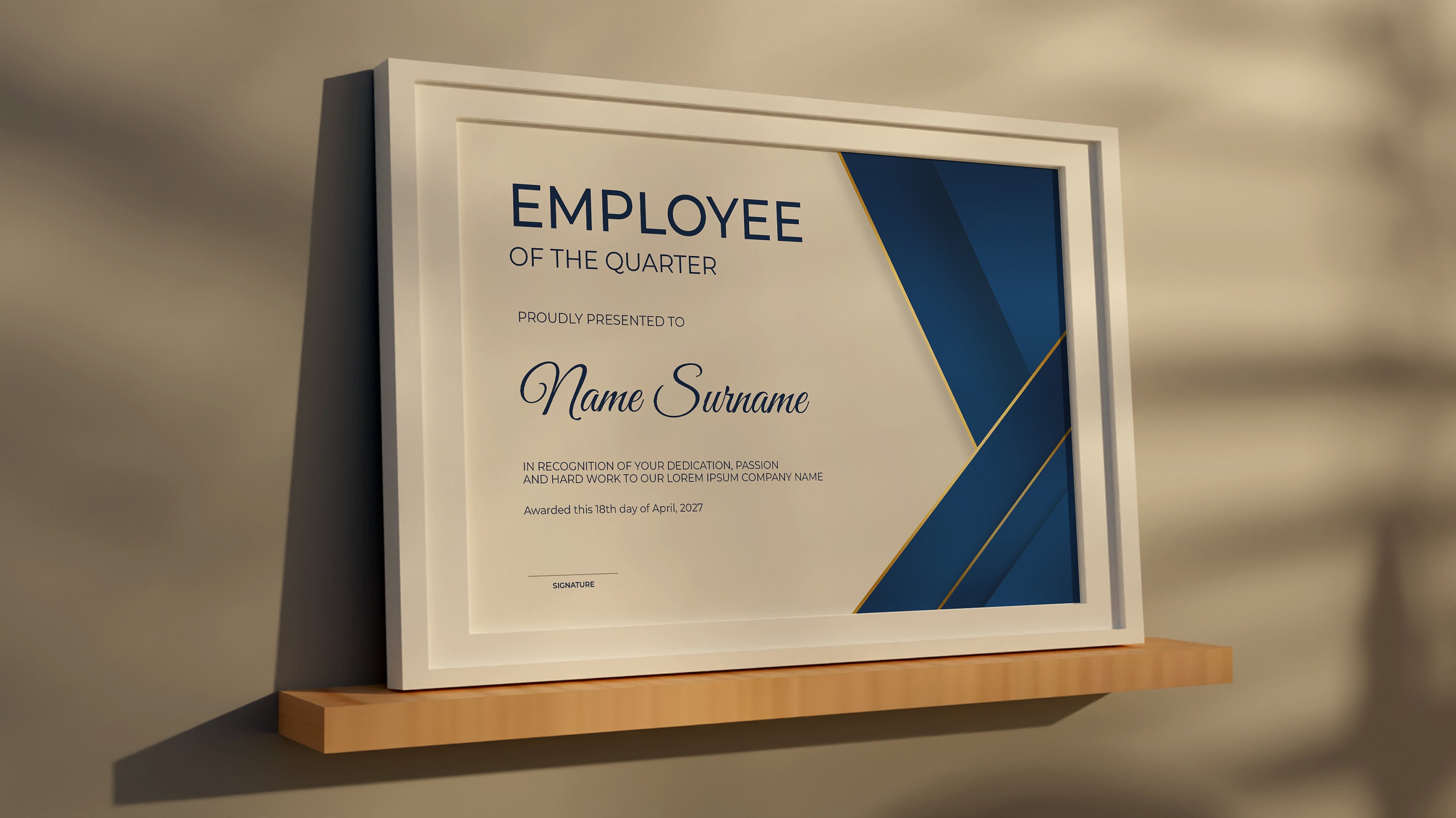 Editable Employee of the Quarter Certificate Template, Minimalist ...