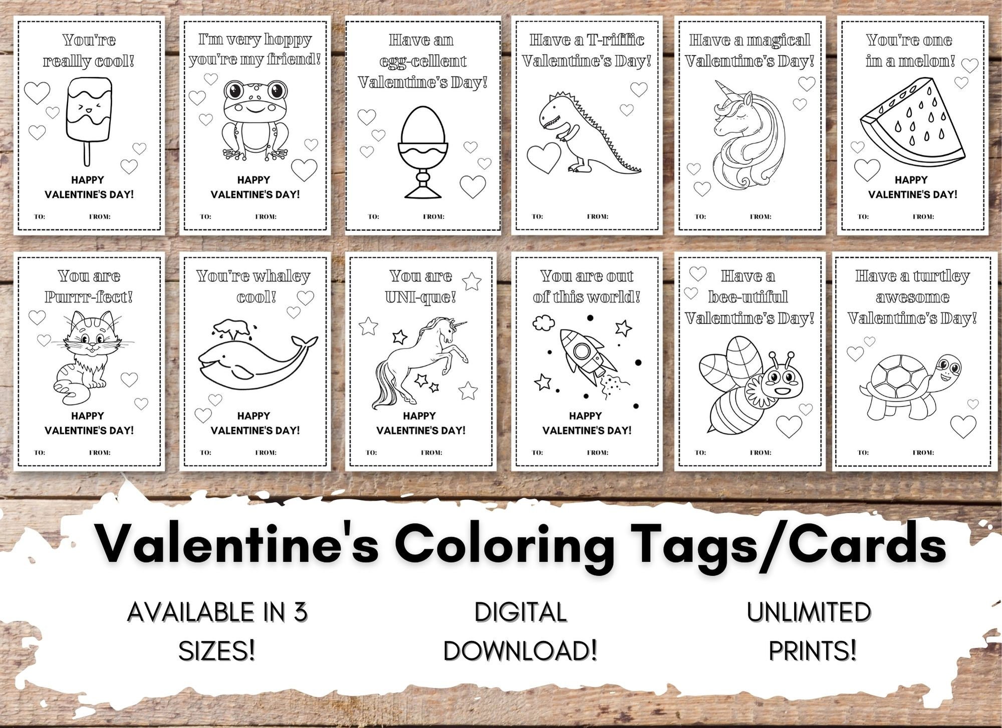 Printable Coloring Pages for Kids, Printable Valentines Cards ...