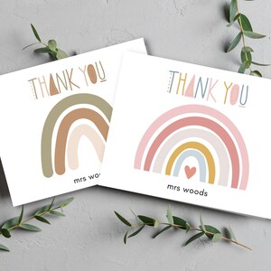 PRINTABLE Customizable Thank You Cards, Thank You Notes for Teachers ...