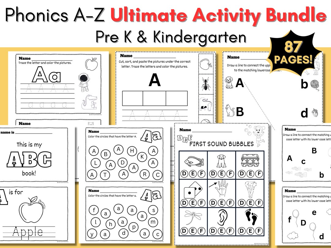Kindergarten Worksheets Printable, Kindergarten Homeschool Printables ...