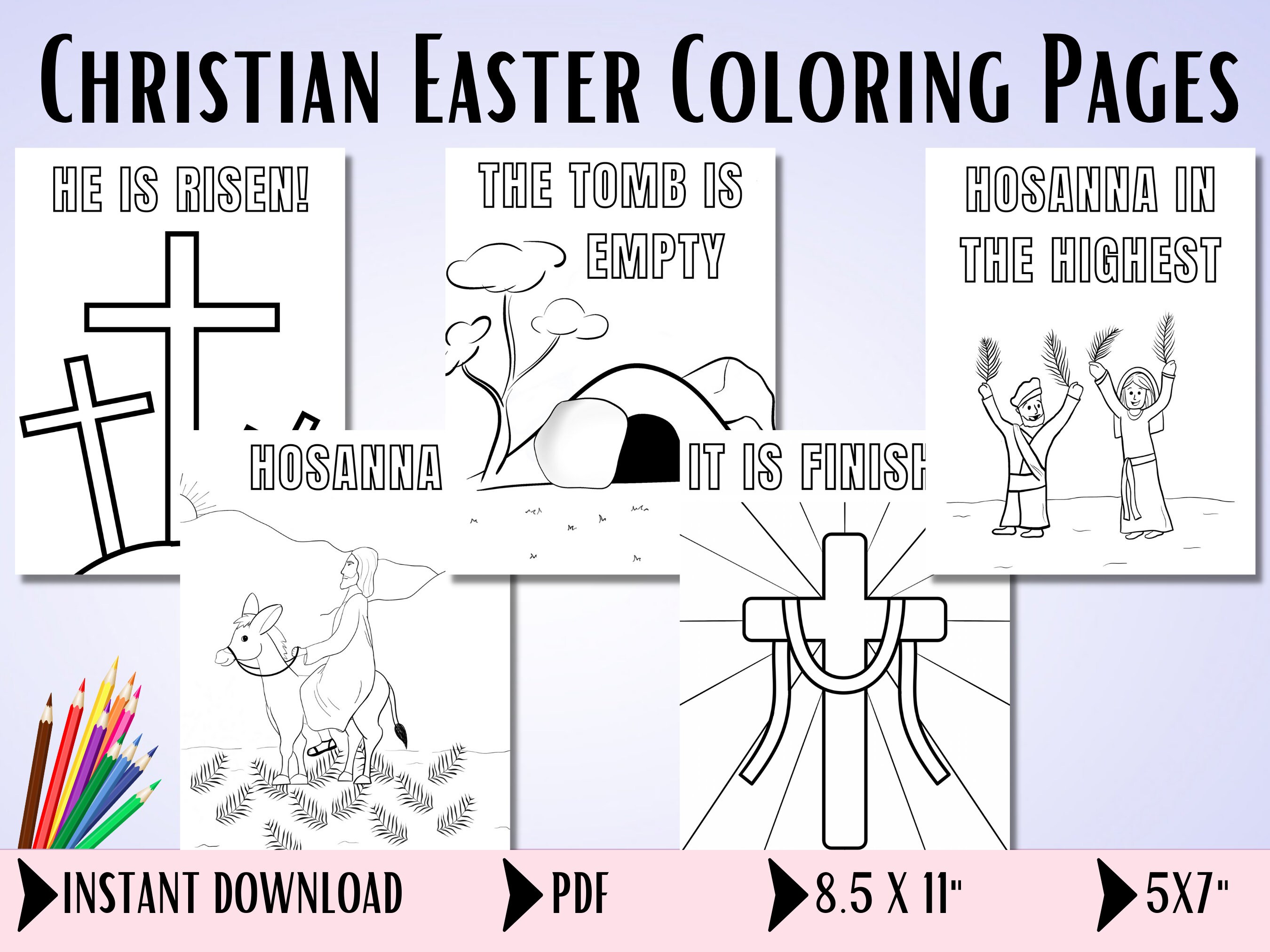 The Story Of Easter Coloring Pages