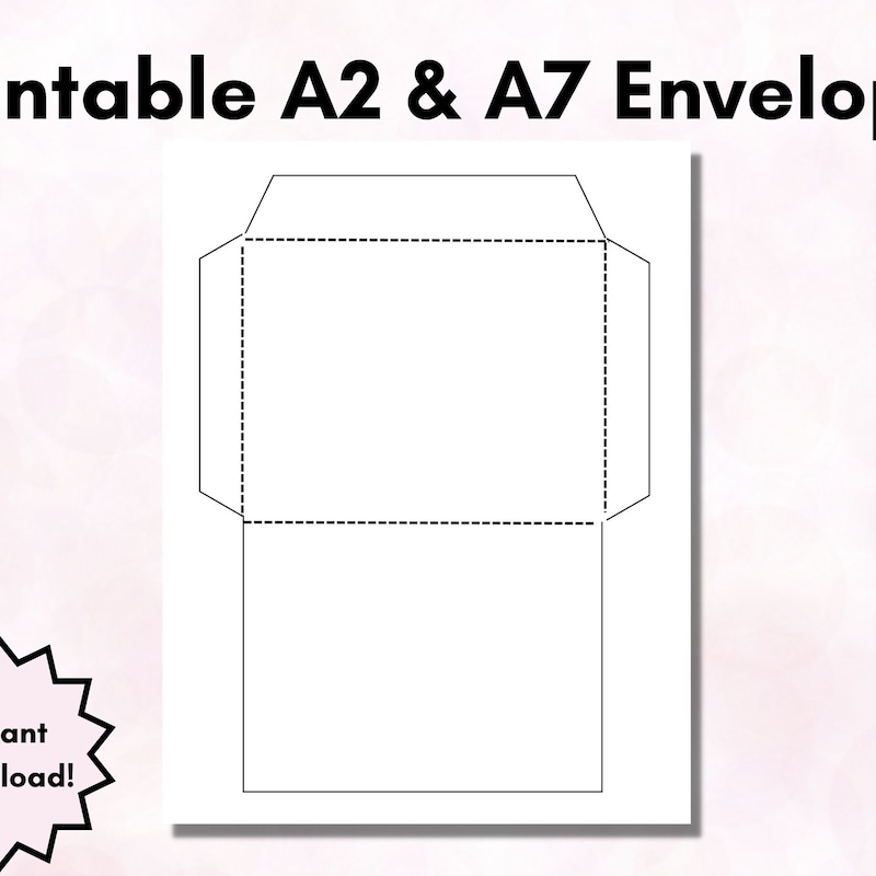 Envelope Template - Etsy