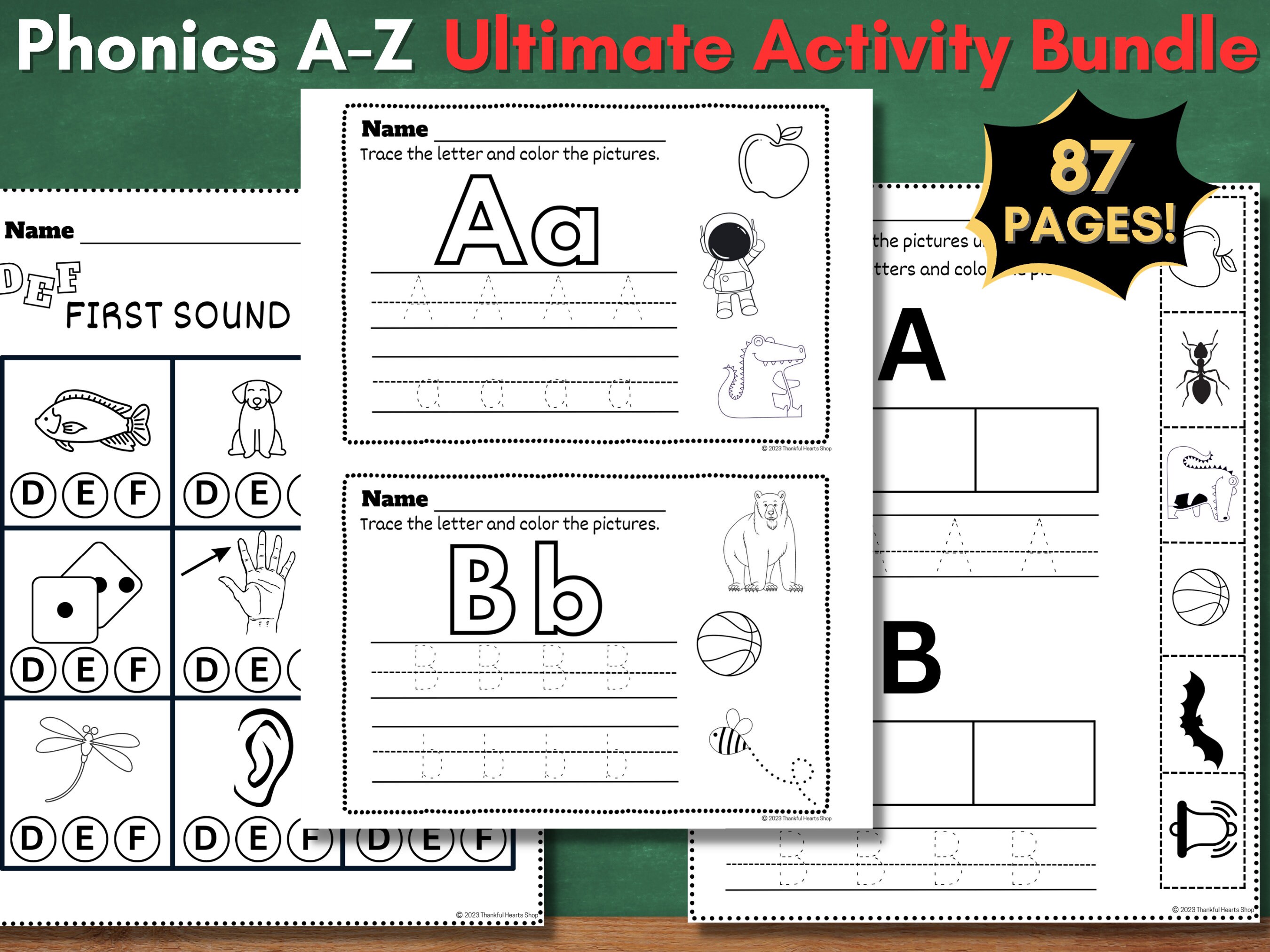 Printable Preschool Alphabet Worksheets, Toddler Learning Printable ...