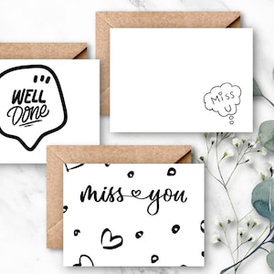 Simple Greeting Cards, PRINTABLE Cards, Assorted Greeting Cards ...