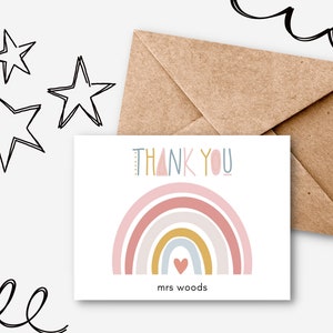 PRINTABLE Customizable Thank You Cards, Thank You Notes for Teachers ...