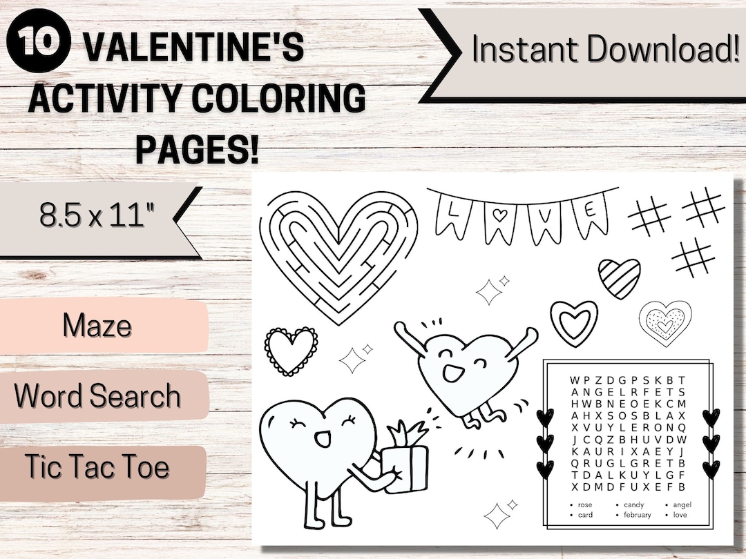 Printable Activity Pages, Valentines Crafts, Classroom Printables, Kids ...
