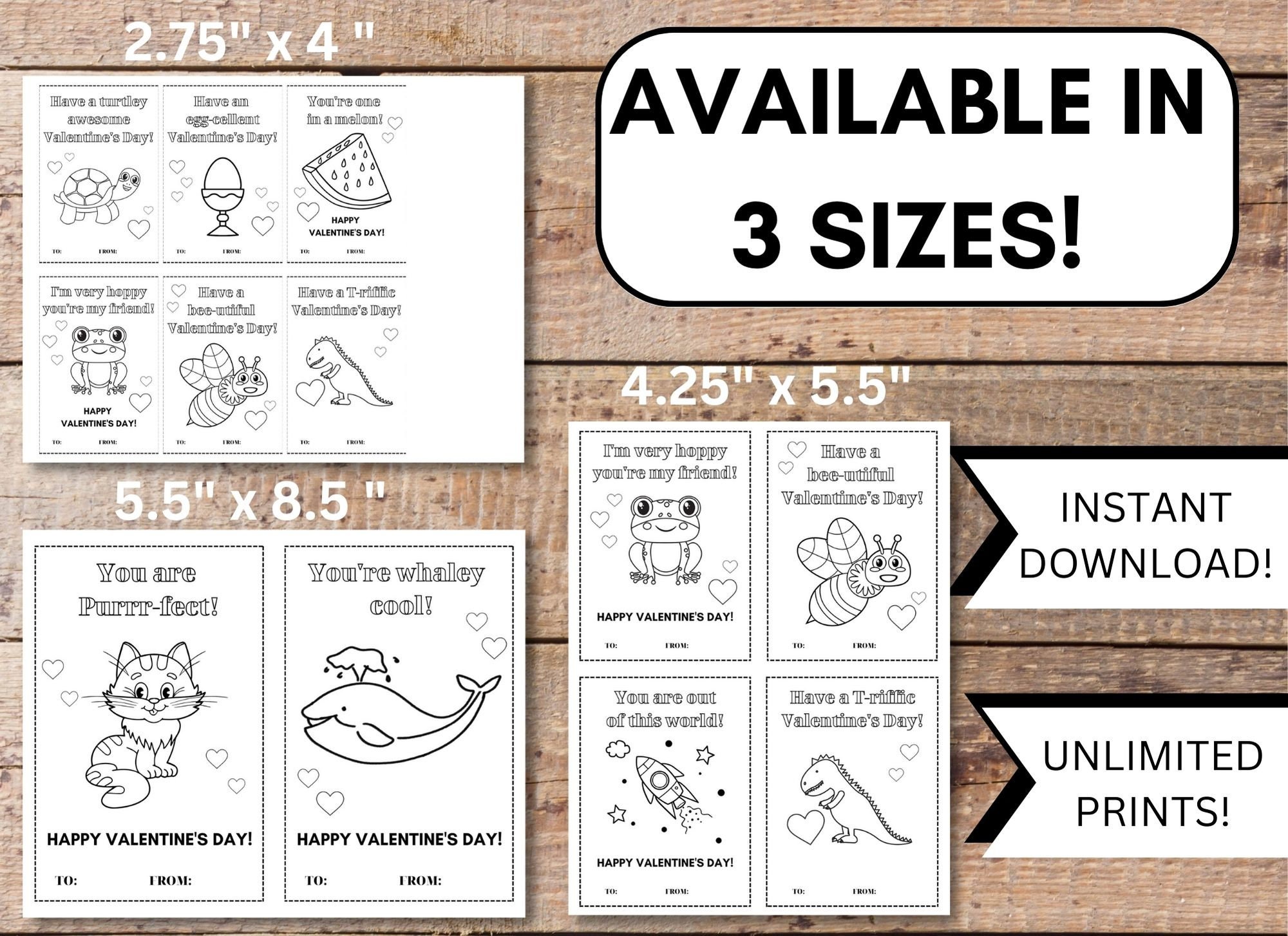 Valentine Gift Tags, Printable Coloring Pages for Kids, Kids Valentines ...