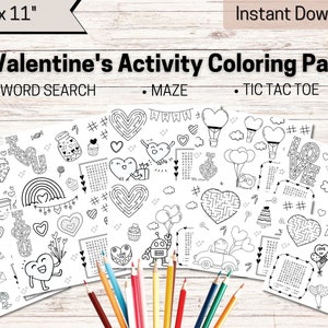 Printable Activity Pages, Valentines Crafts, Classroom Printables, Kids ...