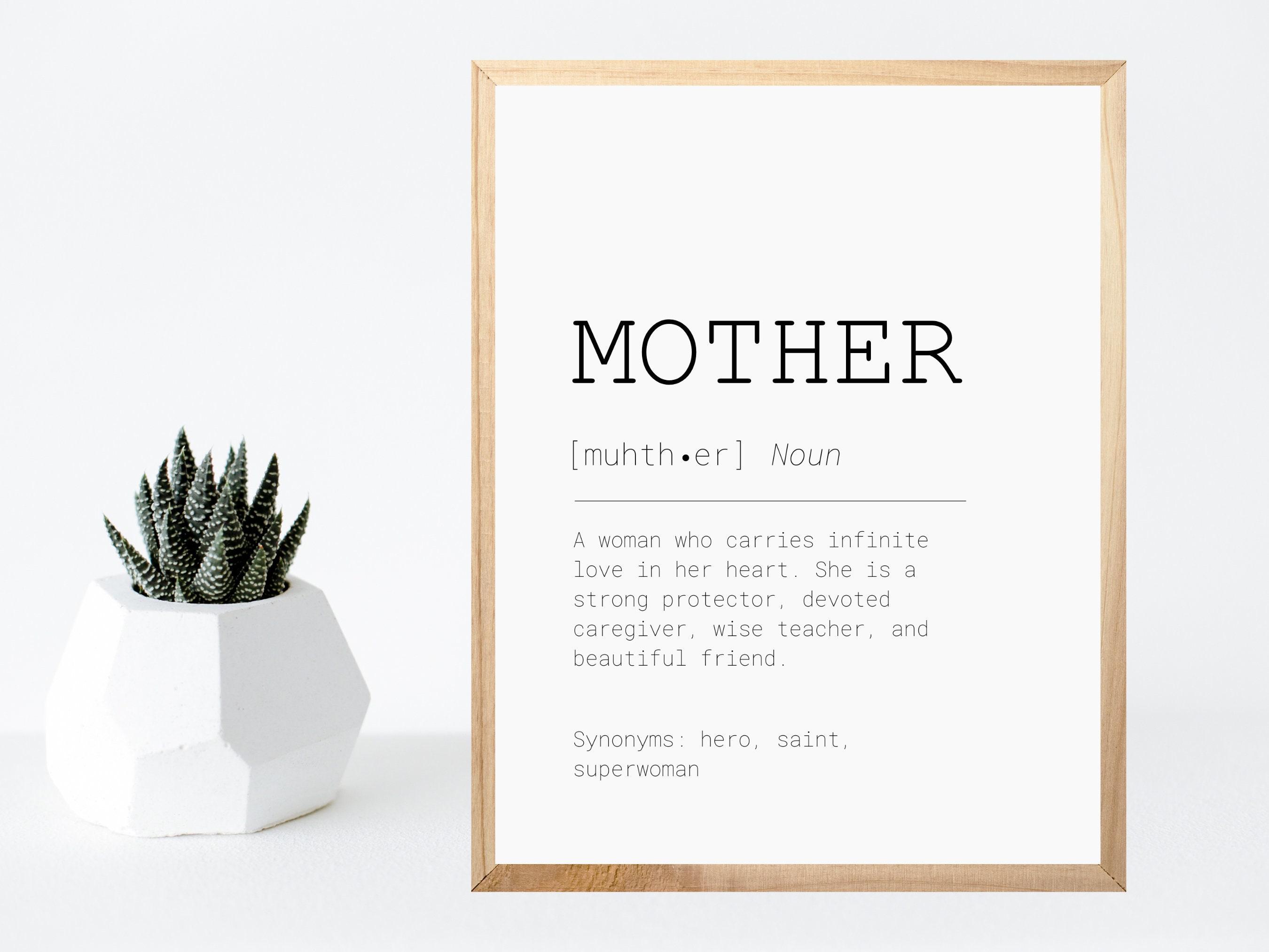 Mutter Definition Print, Geschenke für Mama, Geschenke für sie ...
