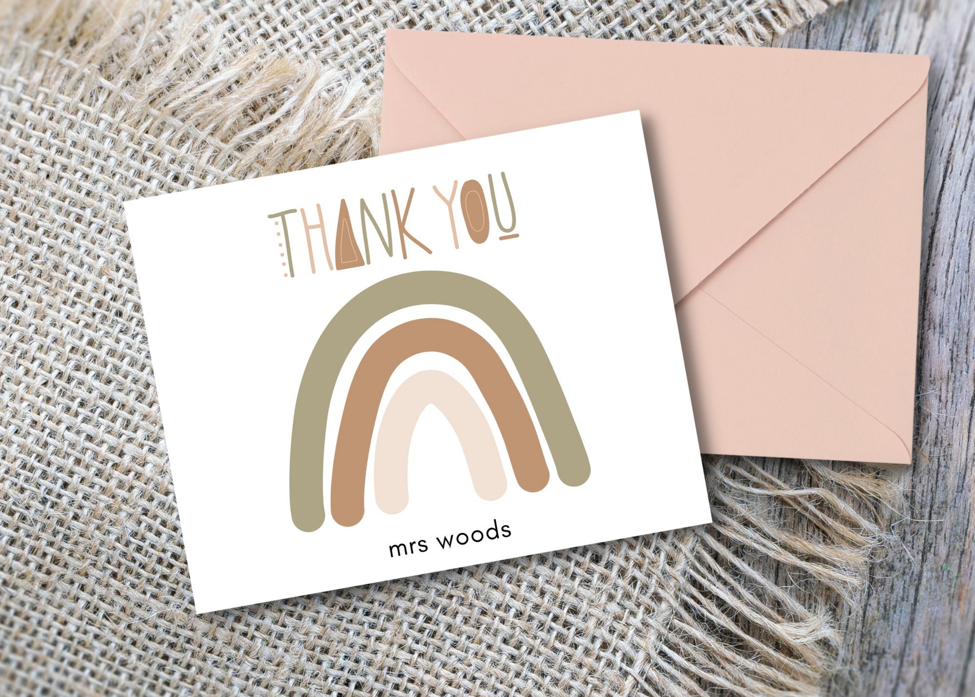 Personalized Thank You Notes for Teachers, Teacher Thank You Card ...