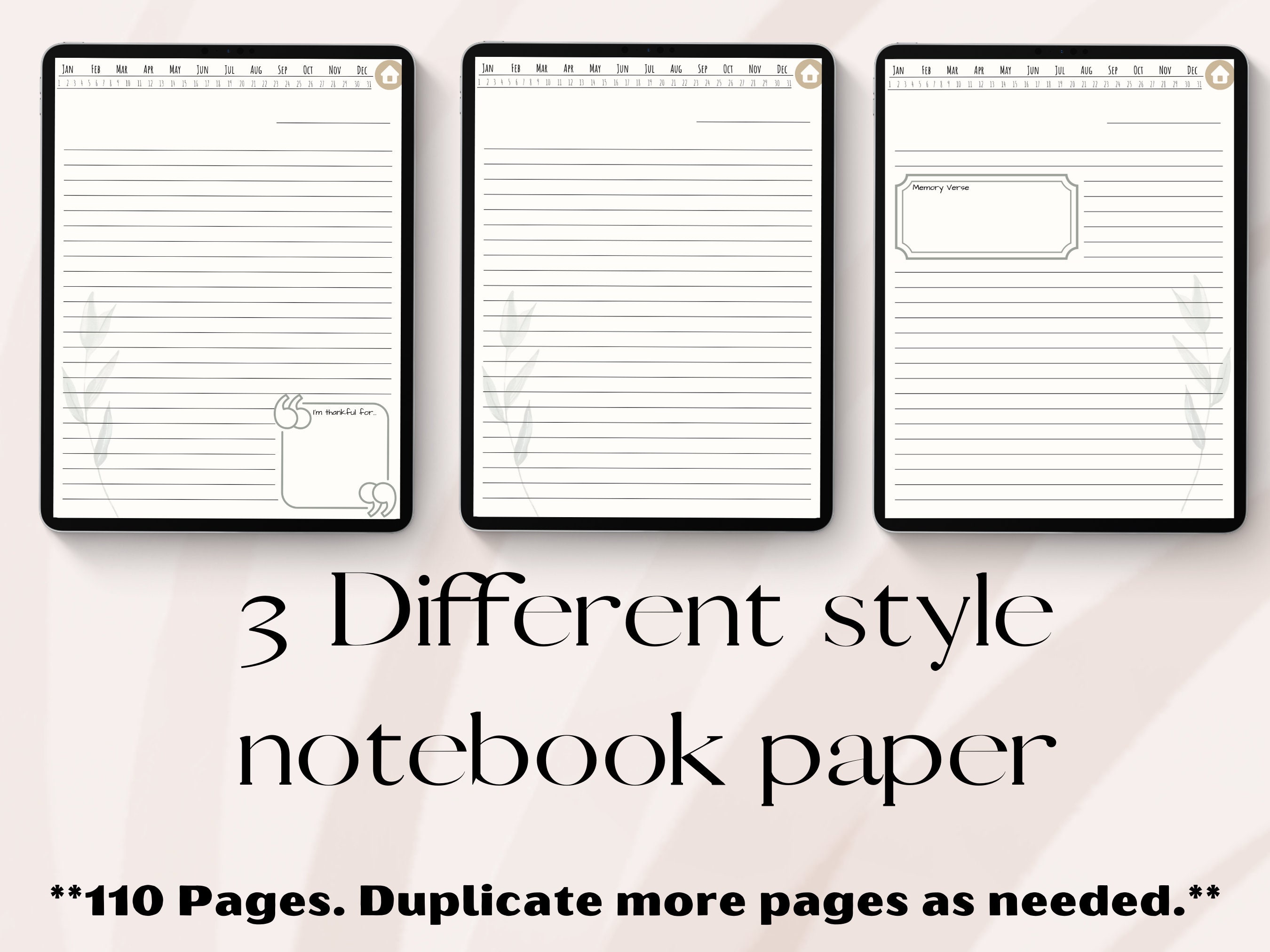 Faith Digital Planner Hyperlinked Faith Planner Christian Planner Bible ...