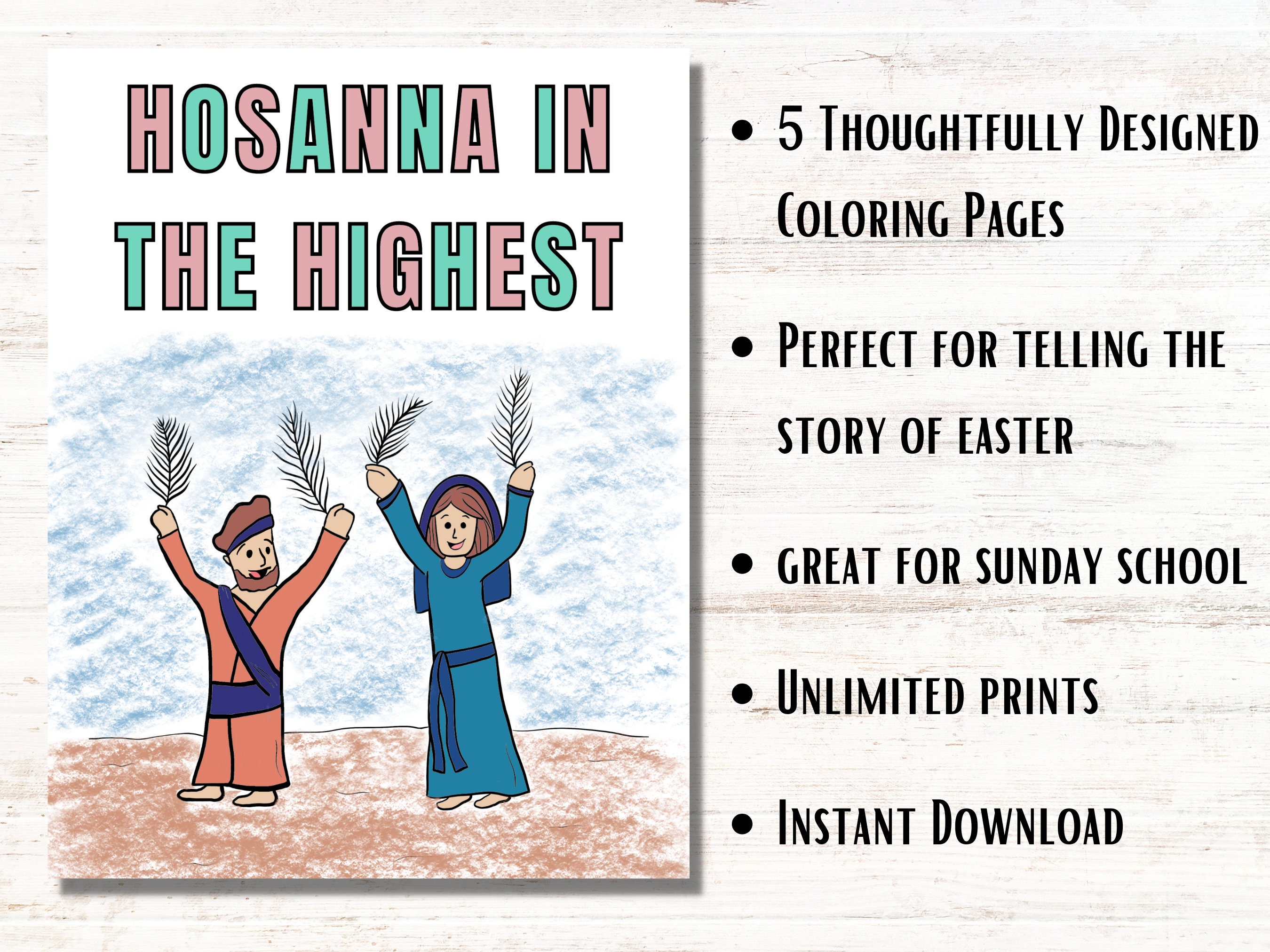 Easter Coloring Pages for Kids, Sunday School Activities, Bible Story ...