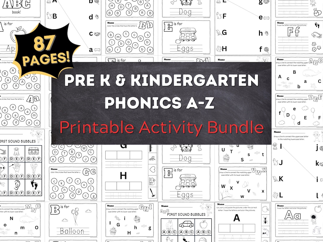 A-Z Preschool Printable Worksheets, Learning Printable, Alphabet ...